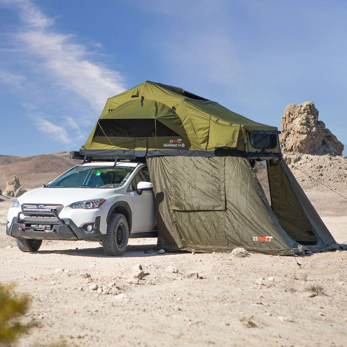 23ZERO Walkabout 62" 2.0 3-Person Roof Top Tent — VenturingEarth