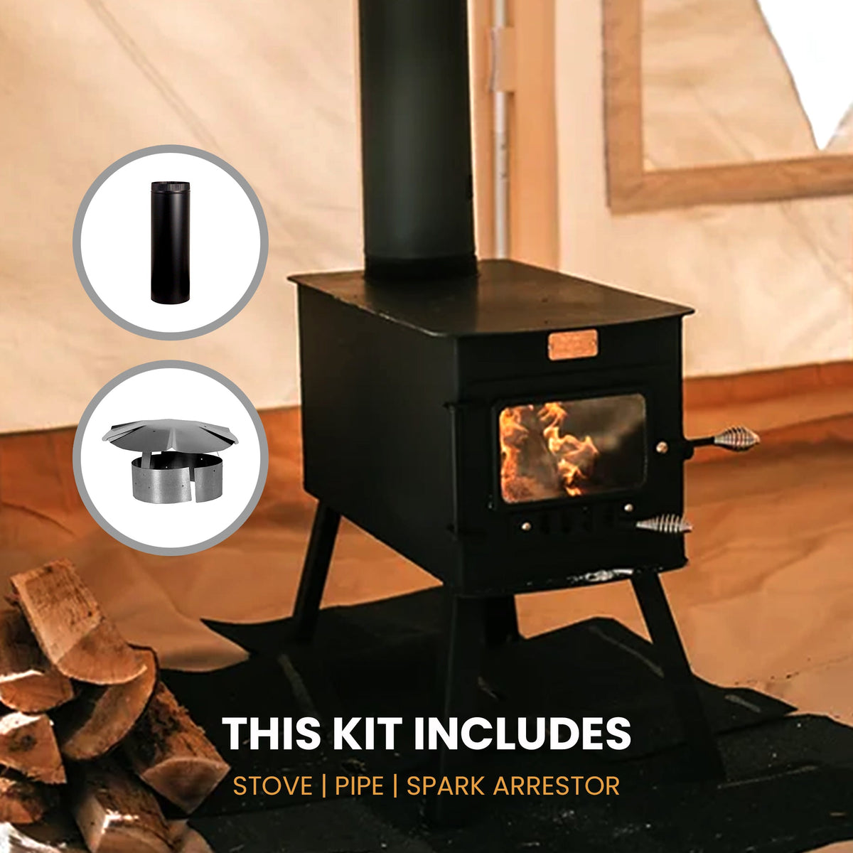 White Duck Outdoors Woodsman XL Stove Kit — VenturingEarth